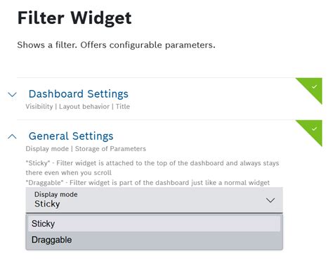 filter widget improvements developer bosch iot suite