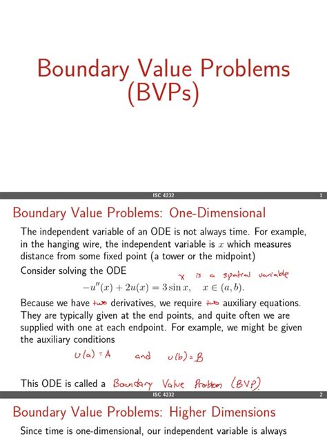 Boundary Value Problems Bvps Download Free Pdf Ordinary Differential Equation Boundary