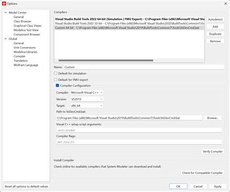 Wolfram 技术支持 如何在 Windows 中手动选择并设置 C 编译器？