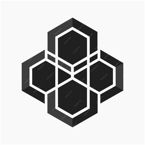 Premium Vector A Sleek And Modern Interpretation Of A Honeycomb