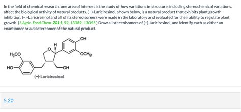 Solved In The Field Of Chemical Research One Area Of