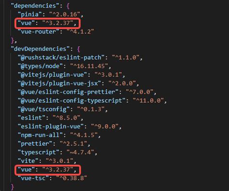 Package Json File Devdependencies Has Vue Issue Vuejs Create Vue Github