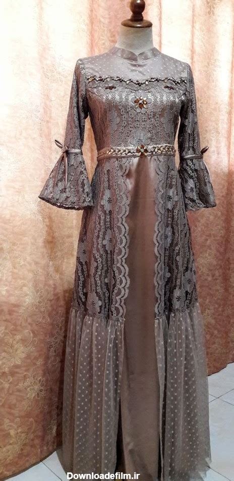 عکس های لباس مجلسی آستین دار