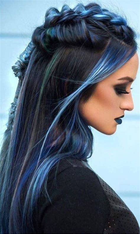 Blue Ombre Hair Ombre Color Long Layered Haircuts Short Haircuts