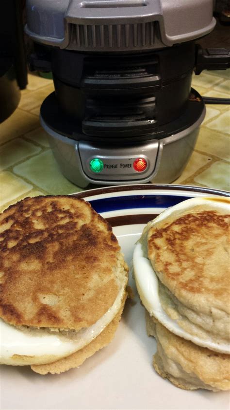 Wheat Belly Pancakes Egg Breakfast Sandwhich