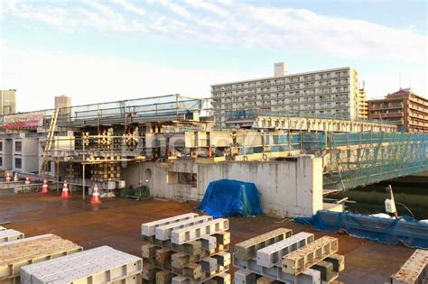 橋脚建設中 No 1261783写真素材なら写真AC無料フリーダウンロードOK