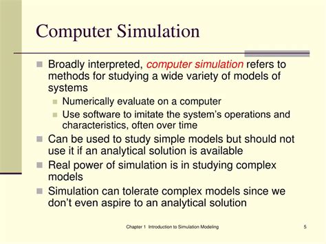 Ppt Introduction To Simulation Modeling Powerpoint Presentation Free