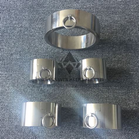 1cm Thickness Heavy Cuffs Set Steel Bondage Kit Badassworkroom Pro