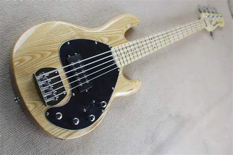 Top Quality Ash Wood 5 String Active Bass For Sale Best Electric Bass