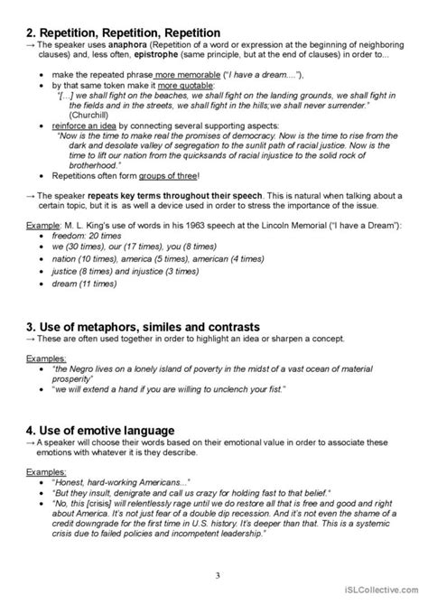 Speech Analysis Script Giving An Opi… English Esl Worksheets Pdf And Doc