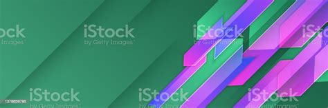 스트라이프 그라데이션 그린 블루 퍼플 컬러풀 추상 디자인 배너 0명에 대한 스톡 벡터 아트 및 기타 이미지 0명 개념 개념과 주제 Istock