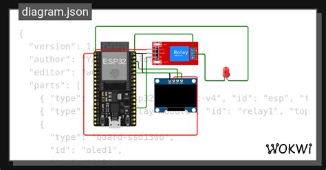 Relay Led Access System Wokwi ESP32 STM32 Arduino Simulator