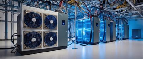 A High Tech Quantum Computing Lab Featuring Cryogenic Cooling Systems