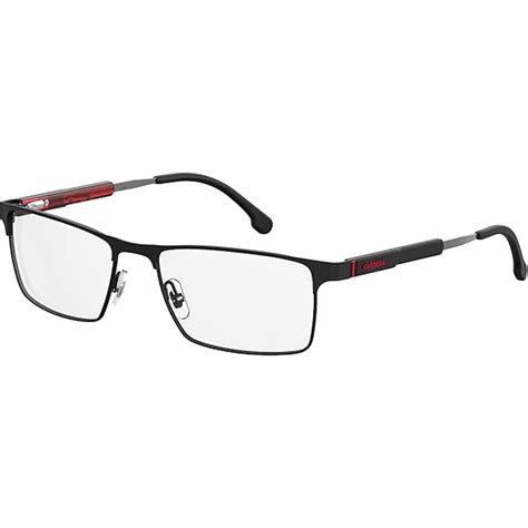Rectangular Prescription Frames Carrera 8846 Kj1 Dark Ruthenium Eyewear