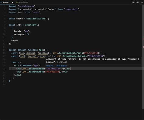 typescript error when a string value is passed to formatnumber · issue