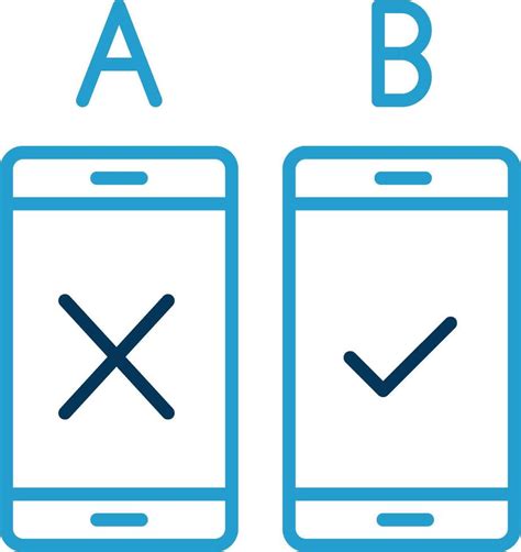 Ab Testing Line Blue Two Color Icon 44125533 Vector Art At Vecteezy