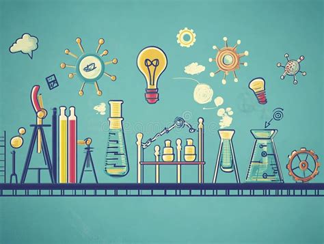 Stem Icons Science Technology Engineering And Math Symbols Stock Illustration Illustration