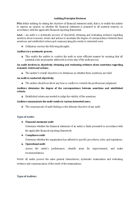 Auditing Principles Reviewer Chapter 1 Auditing Principles Reviewer Psa Define Auditing By Auditing Principles Reviewer Chapter 1 Auditing Principles Reviewer Psa Define Auditing By