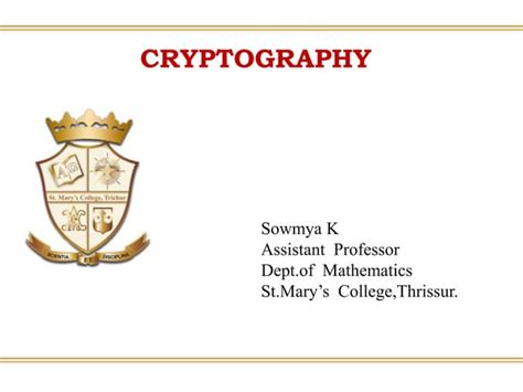 Mathematicscryptography Pptx