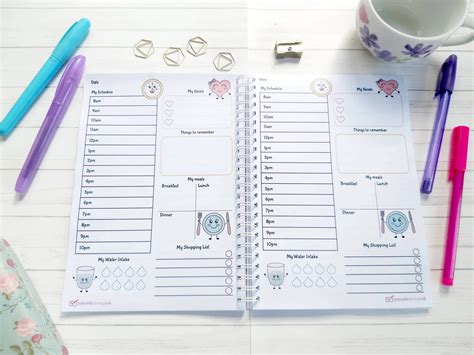 Cute Kawaii Daily Planner Notebook