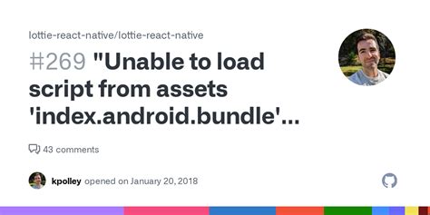 Unable To Load Script From Assets Indexandroidbundle · Issue