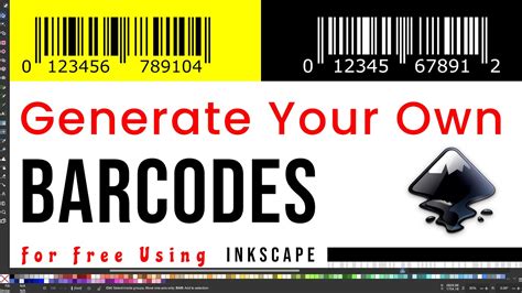 How To Create Barcode For Free Using Inkscape • A Step By Step Tutorial