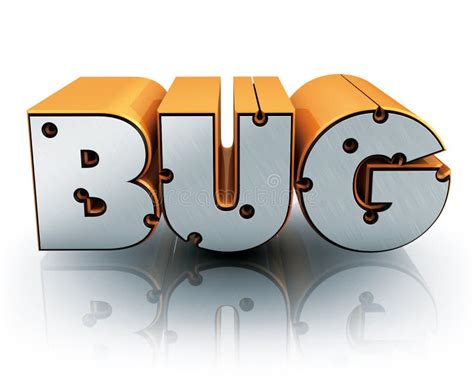 Bug Text Stock Illustration Illustration Of Holes Faulty