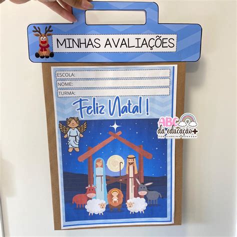 Capa E Al A Para Atividades Envelope Tema Natal Prof Decorativa Loja