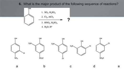 Solved What Is The Major Product Of The Following Sequence