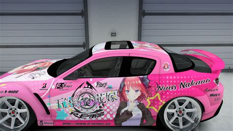 Itasha 痛車 Mazda RX 8 Nkano Nino 五等分の花嫁 中野二乃 GTA5 Mods