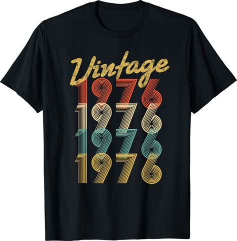 Vintage 1976 Retro Pop Born In 1976 48 Yrs Old 48th Birthday T Shirt