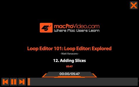 Explore Guide For Loop Editor Appmuse