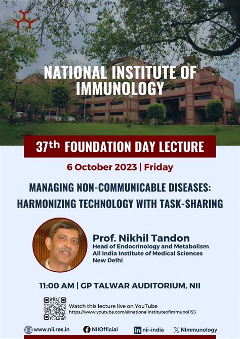 We At National Institute Of Immunology Nii Are Celebrating Our 37th
