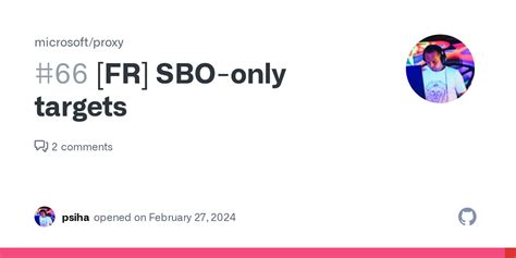 FR SBO Only Targets Issue 66 Microsoft Proxy GitHub