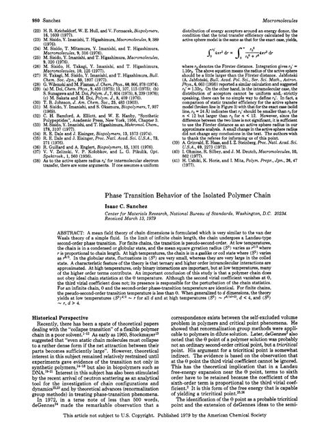 Phase Transition Behavior Of The Isolate 980 Zyxwvutsrqponmsanchez