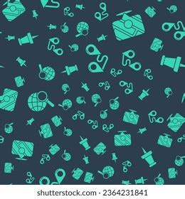 Set Route Location Infographic City Map Stock Vector Royalty Free