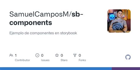 Github Samuelcamposm Sb Components Ejemplo De Componentes En Storybook