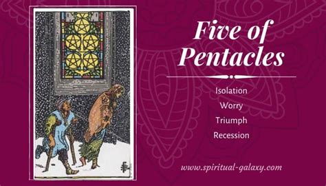 Five Of Pentacles Tarot Card Meaning Upright Reversed Spiritual Galaxy