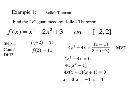 Ppt Rolles And The Mean Value Theorem Powerpoint Presentation Free