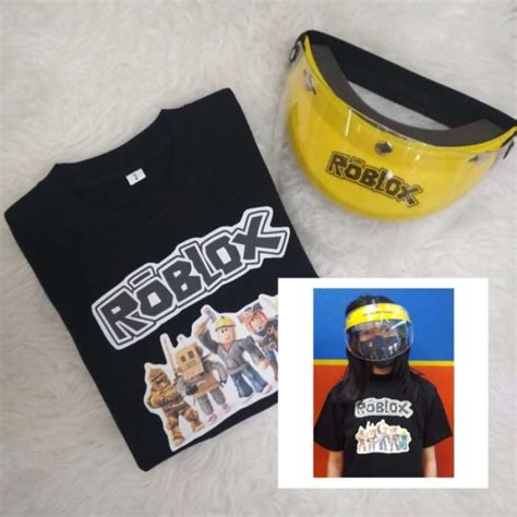 Jual Roblox Kaos N Helm Face Shield Di Seller Angela Collection Cireundeu Kota Tangerang