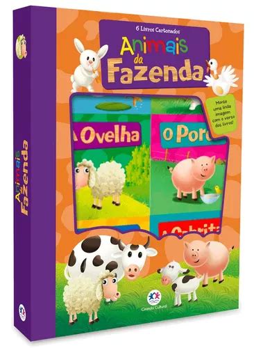 Animais Da Fazenda De Cultural Ciranda Série Box Com Janela Com 6