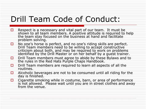 PPT Red Hats Purple Chaps Drill Team PowerPoint Presentation Free Download ID 8480