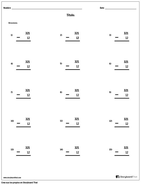 Resta Valor Posicional Storyboard Por Es Examples