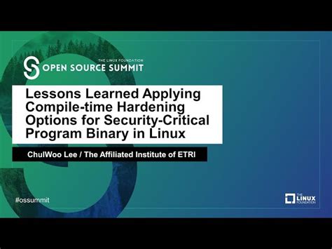 Free Video Lessons Learned Applying Compile Time Hardening Options For