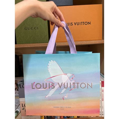 全新 Louis Vuitton Lv 情人節 限量 專櫃紙袋 收納袋 禮品袋 紙袋 紙袋改造 禮物袋 蝦皮購物