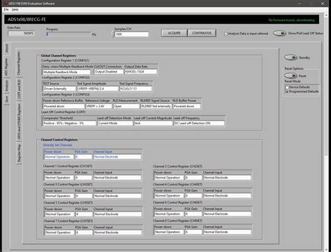 ADS1198ECGFE PDK Recording Multiple Channel SEMG With Native Software Data Converters Forum