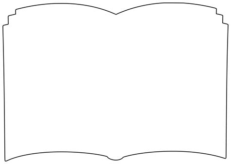 Shape Of Open Book Free Printable Papercraft Templates