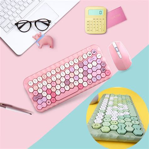 MOFII Honey 2 4GHz Wireless Keyboard And Mouse Set Wireless Keyboard And Mouse Set Mixed Color