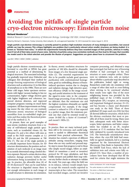 Pdf Avoiding The Pitfalls Of Single Particle Cryo Electron Microscopy Einstein From Noise