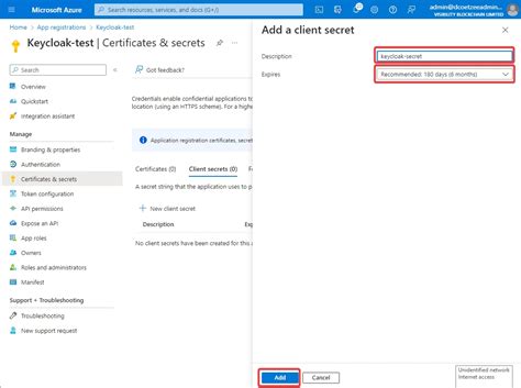 Using Azure Ad As Keycloak Identity Provider User Docs